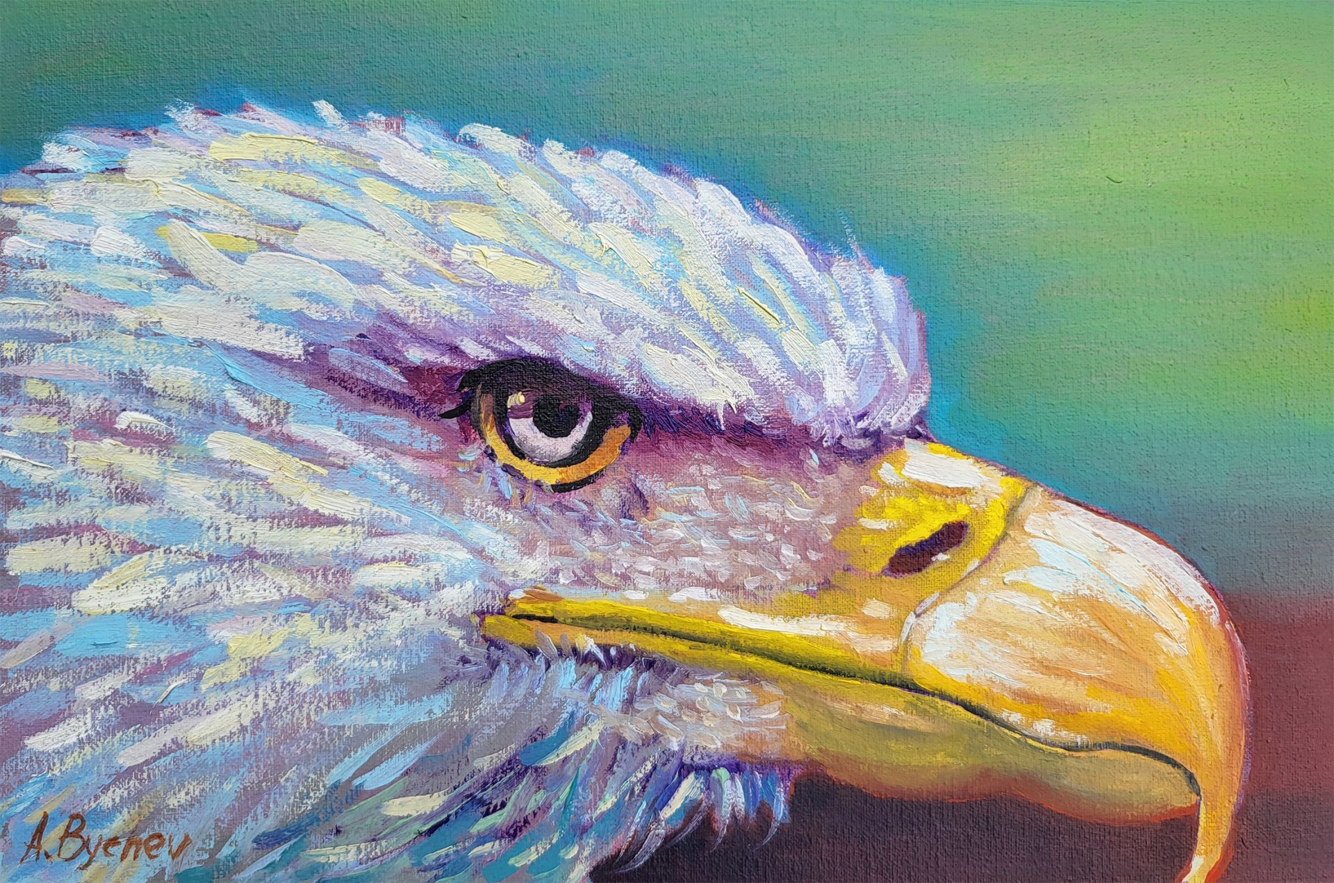Eagle Head Painting