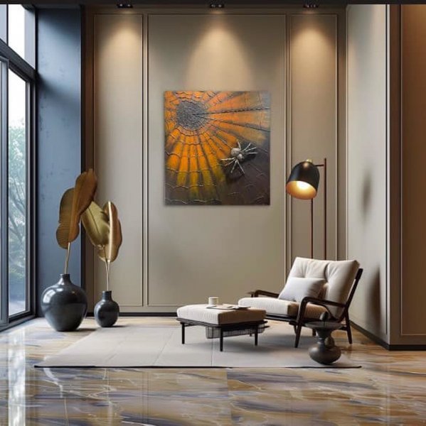 Spider Painting by Larisa Ruy - Jose Art Gallery