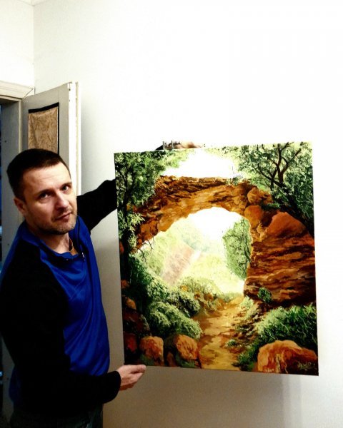 Oil painting Passage Painting by Anton Zapotochny(Dovzhenko)