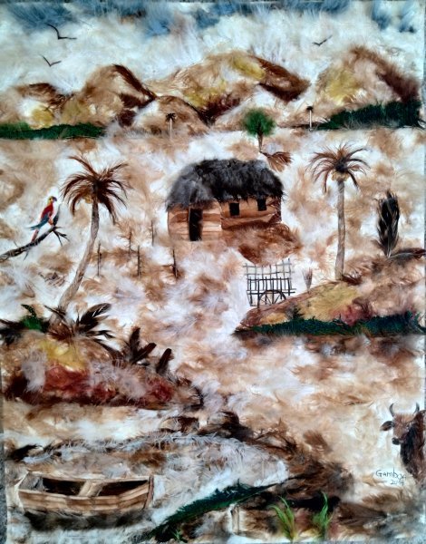 Landscape: Structures of Time Painting by Luis Gamboa