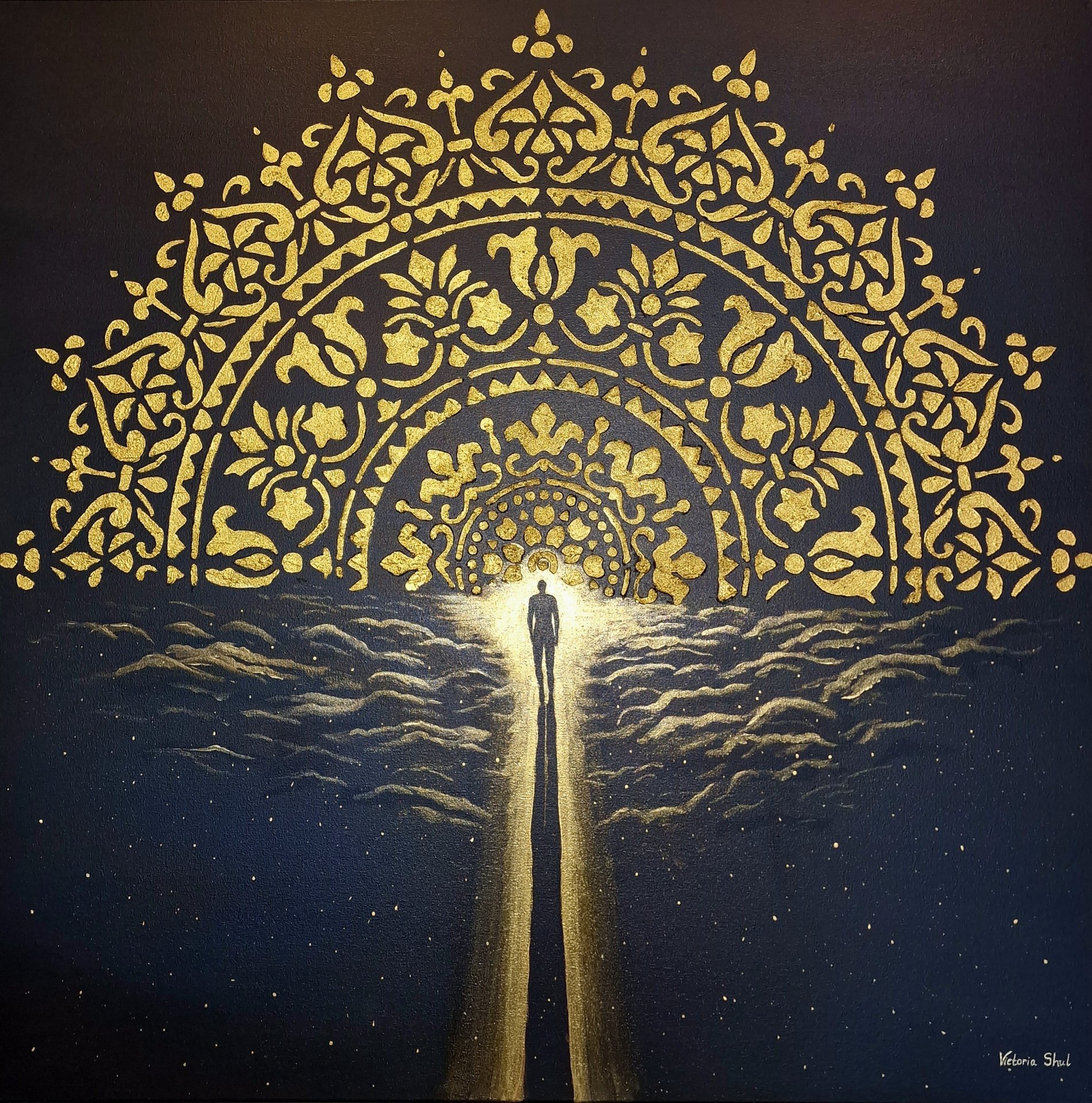Pathway to Enlightenment Painting by Victoria Shul