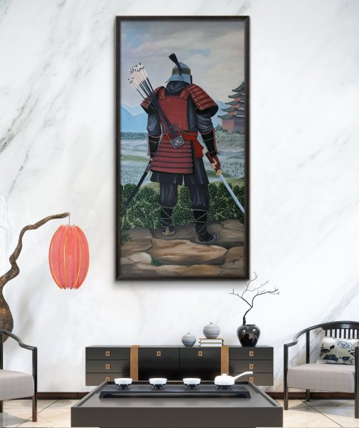 Samurai Painting by Victoria Shul - Jose Art Gallery