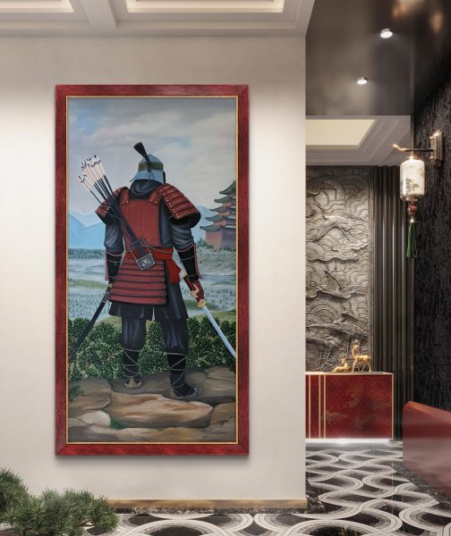Samurai Painting by Victoria Shul - Jose Art Gallery