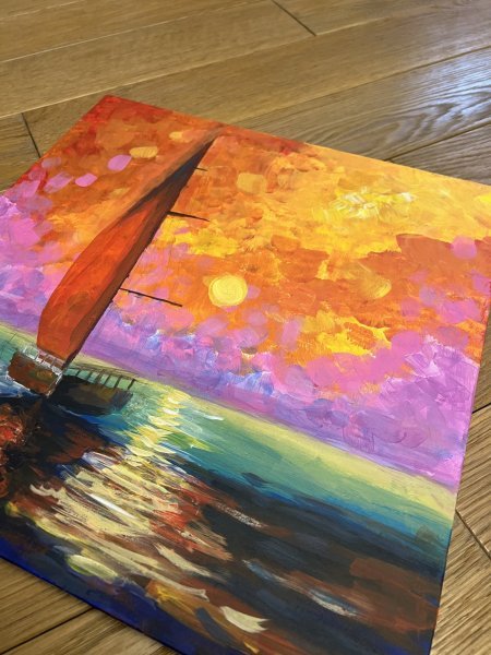 Sail to the Sunset Painting by Maks Redkovych