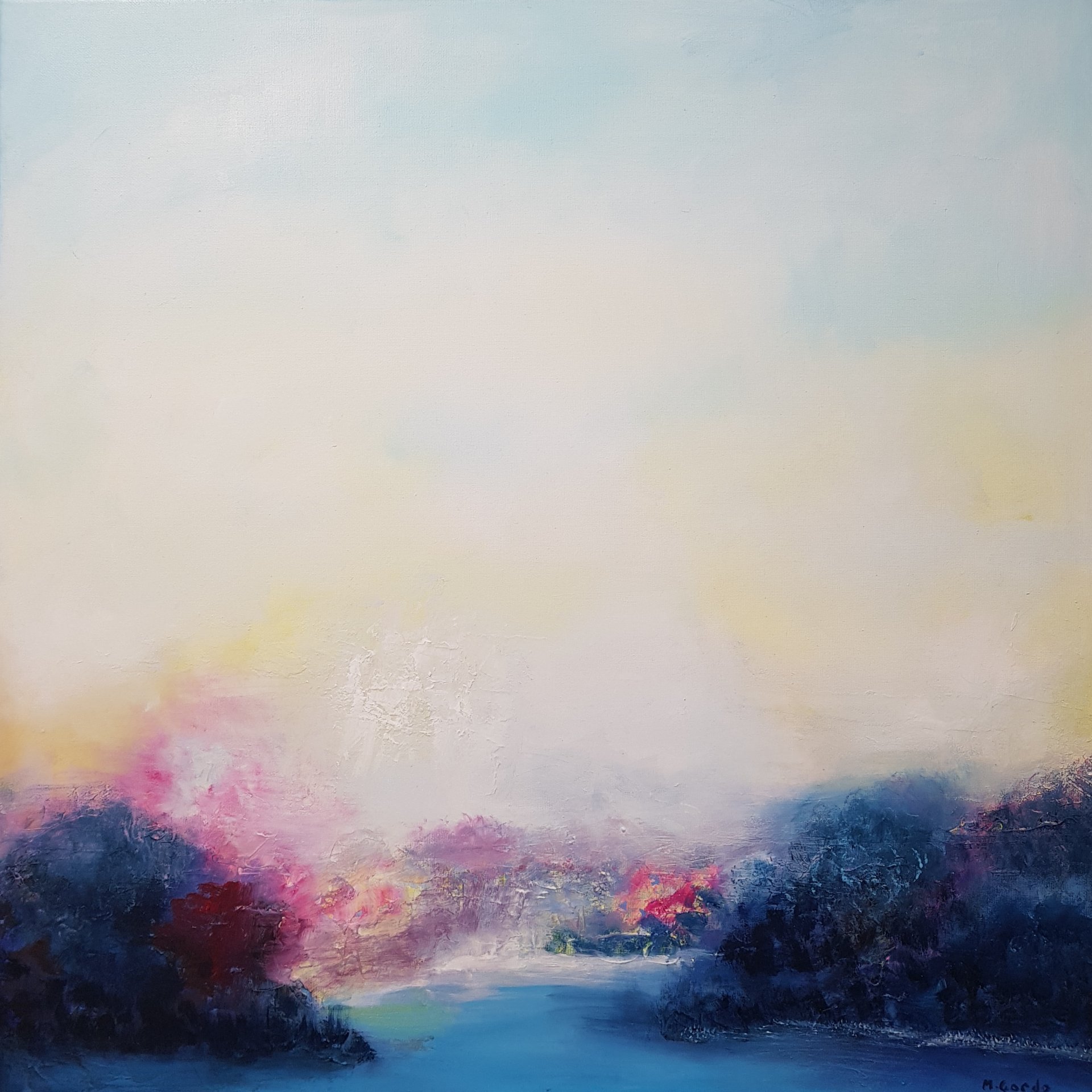 Silent Dawn Painting by Mercedes Gordo - Jose Art Gallery
