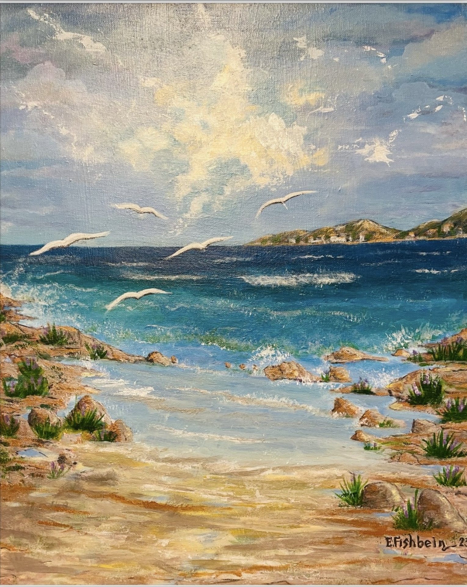 A gentle breeze Painting by Olena Fishbeyn