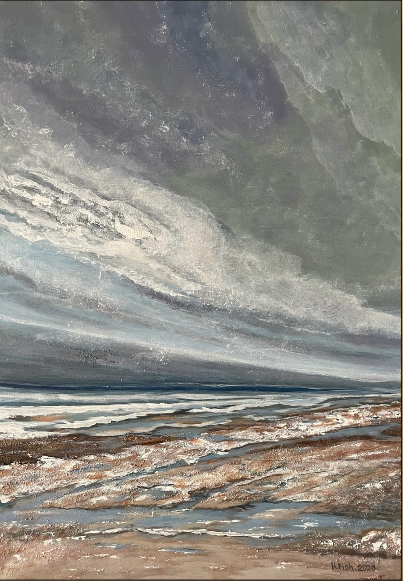 North Sea Painting by Olena Fishbein - Jose Art Gallery