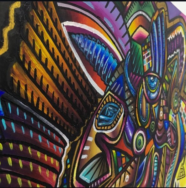 Openwork Graphics: Retro Surrealism Painting by Exculat