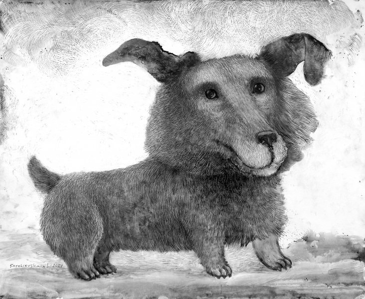 True friend Drawing - Lana Korolievskaia - Jose Art Gallery