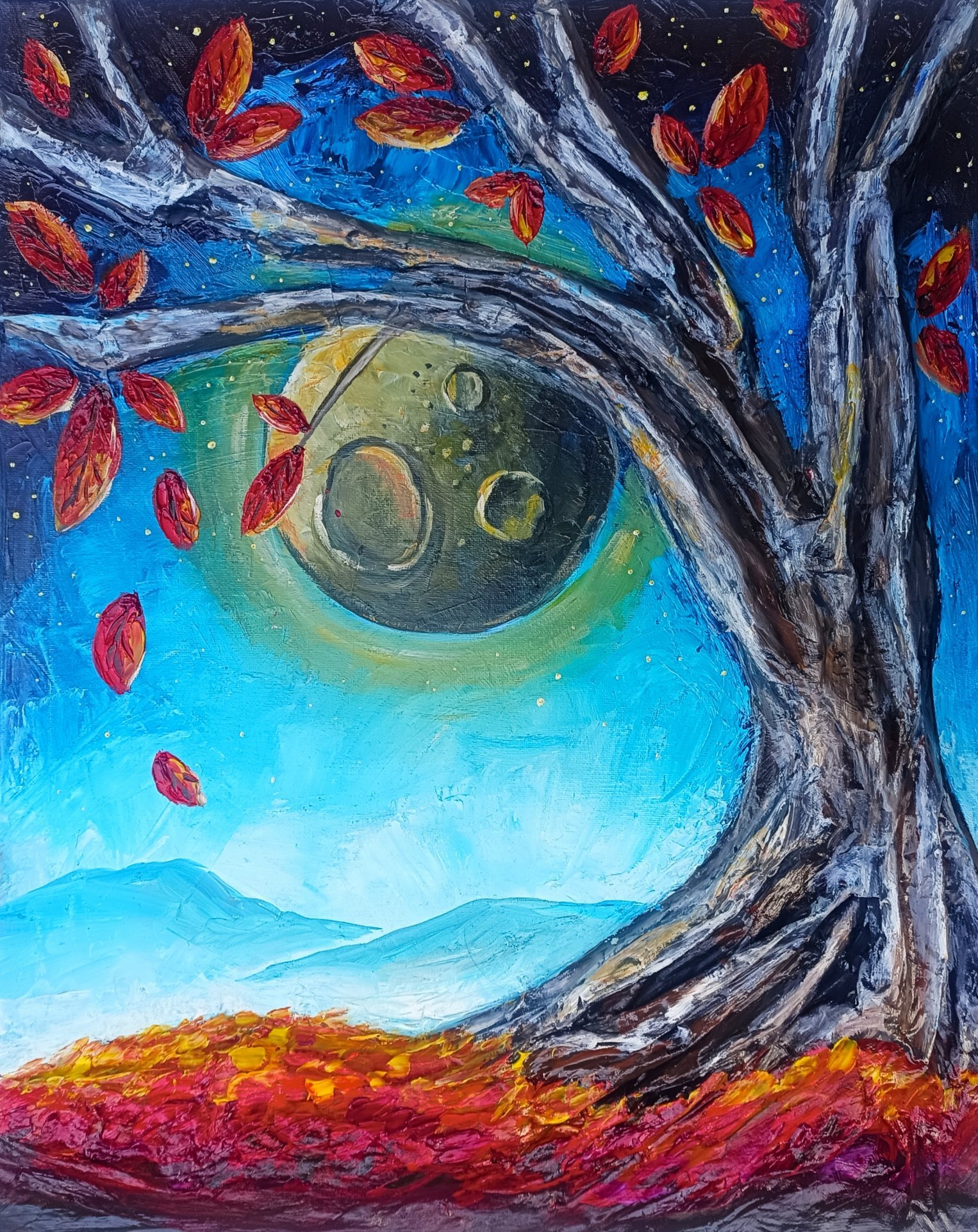 Roots of the Universe Painting by Evgenia Smirnova