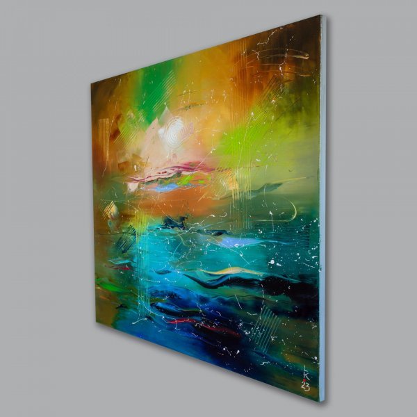 Imaginary ocean Drawing - Liubov Kuptsova - Jose Art Gallery