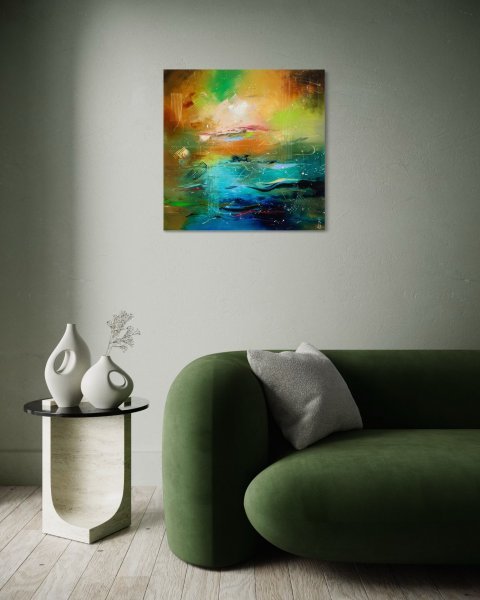 Imaginary ocean Painting by Liubov Kuptsova