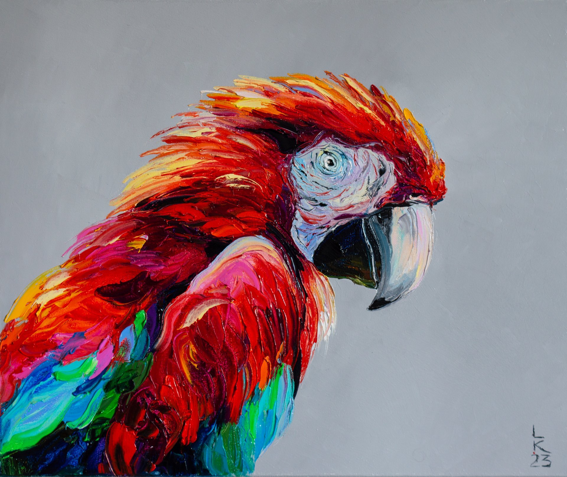 Macaw Painting by Liubov Kuptsova - Jose Art Gallery