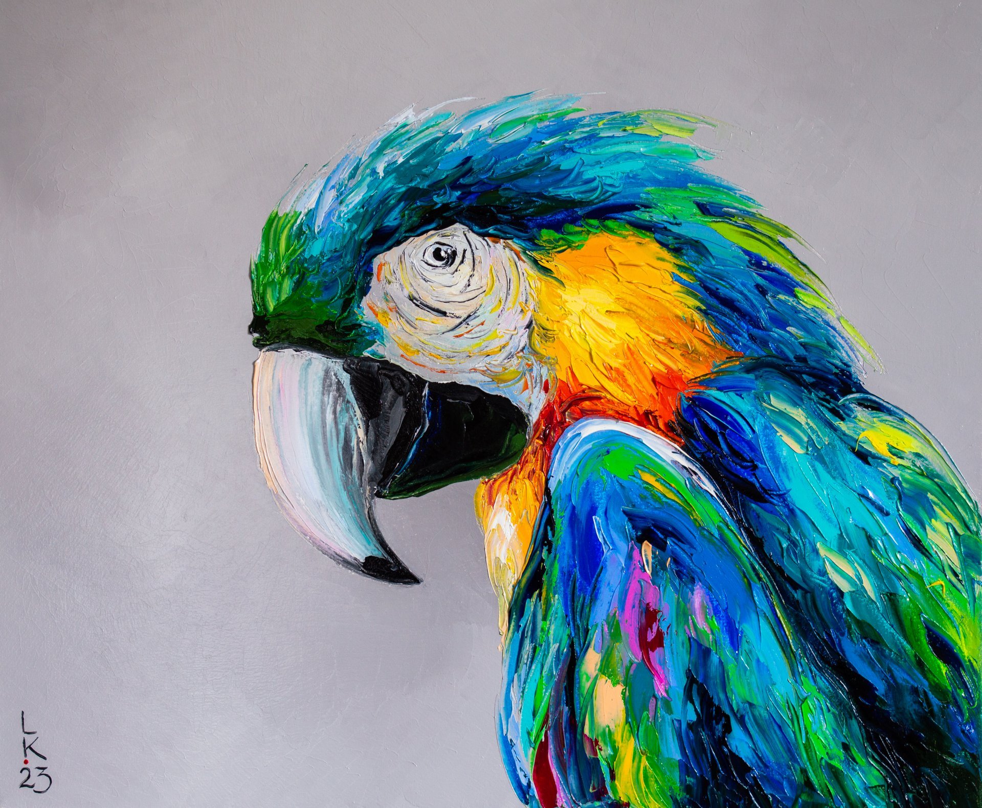 Macaw 2 Painting by Liubov Kuptsova - Jose Art Gallery