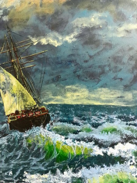 Painting On lowered sails Painting by Anton Zapotochny(Dovzhenko)