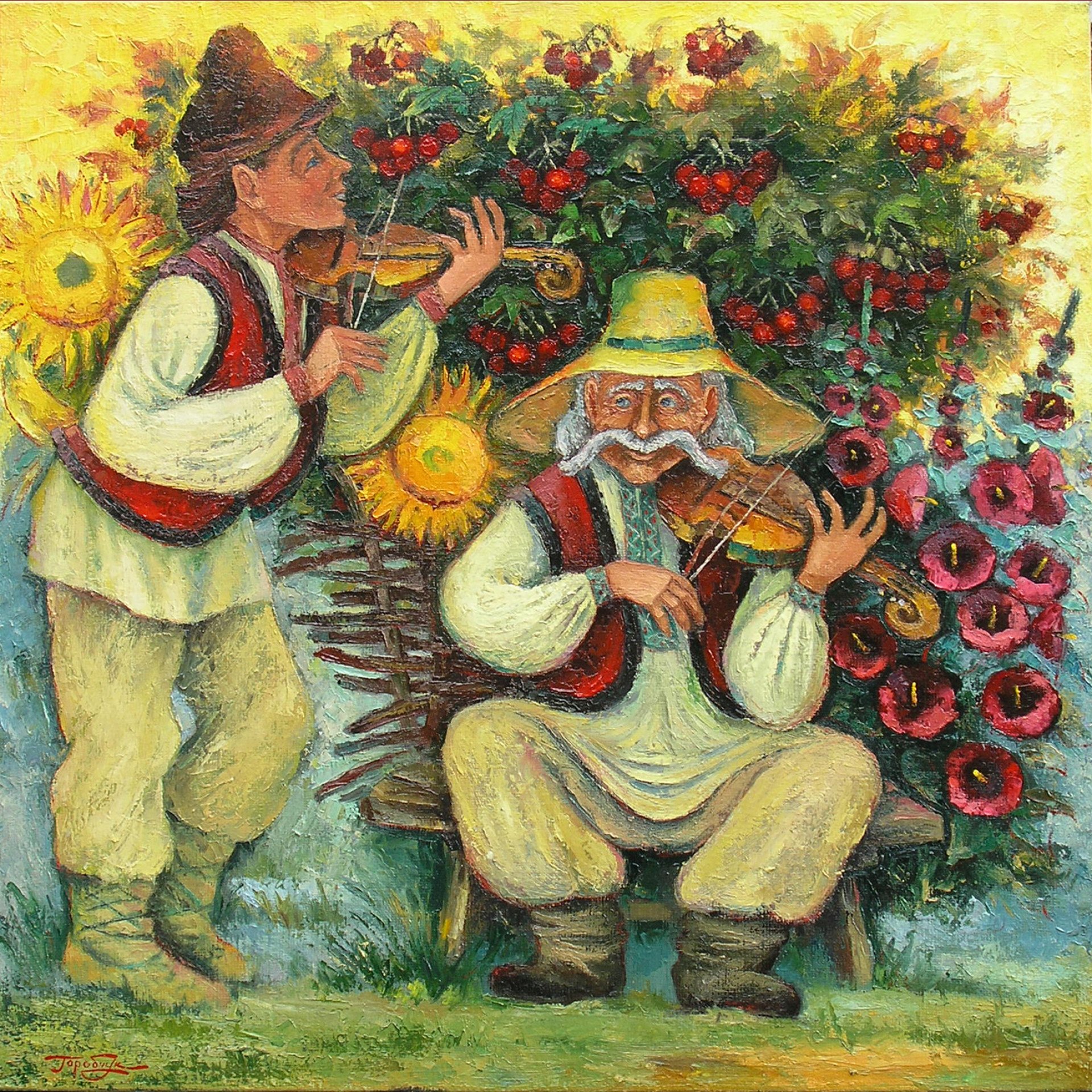 Duet Painting by Ivan Horobchuk - Jose Art Gallery