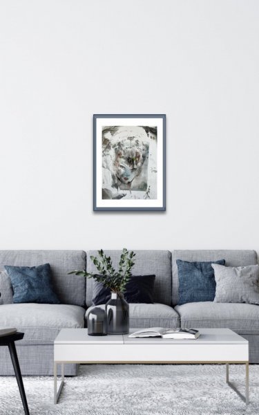 Young Face Reflection Painting by Katerina Anchugova