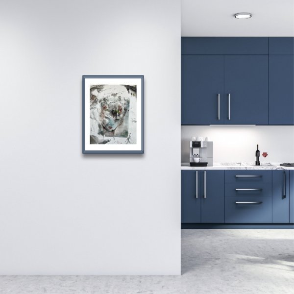 Young Face Reflection Painting by Katerina Anchugova