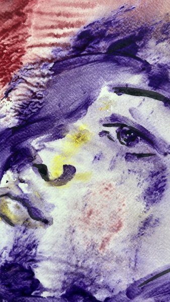 Looking Back Painting by Katerina Anchugova