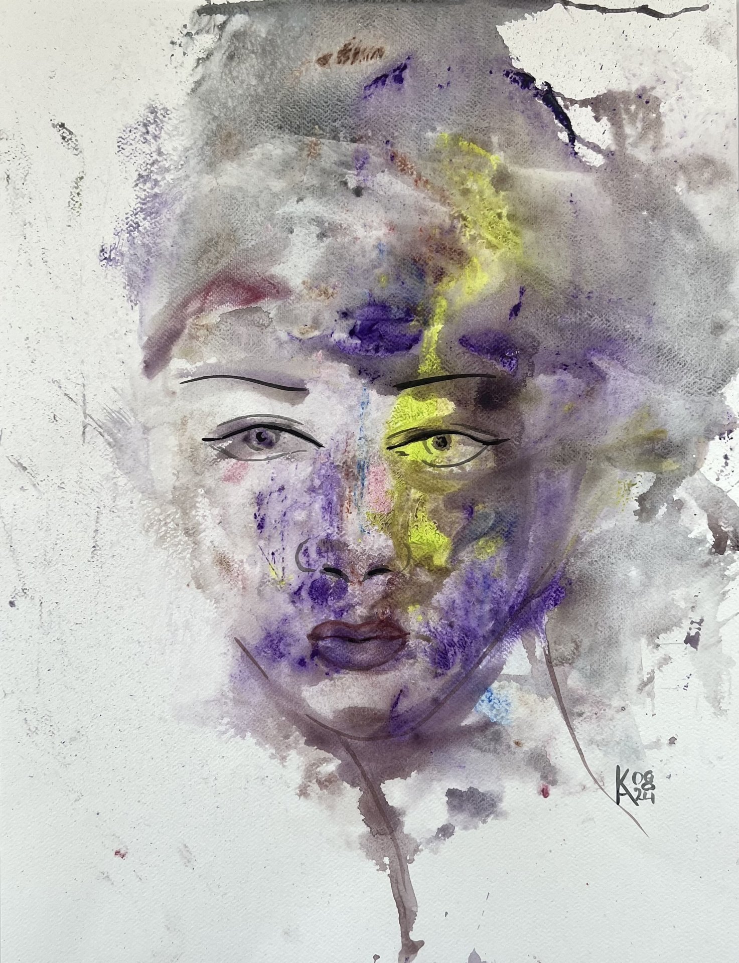Ultraviolet Painting by Katerina Anchugova