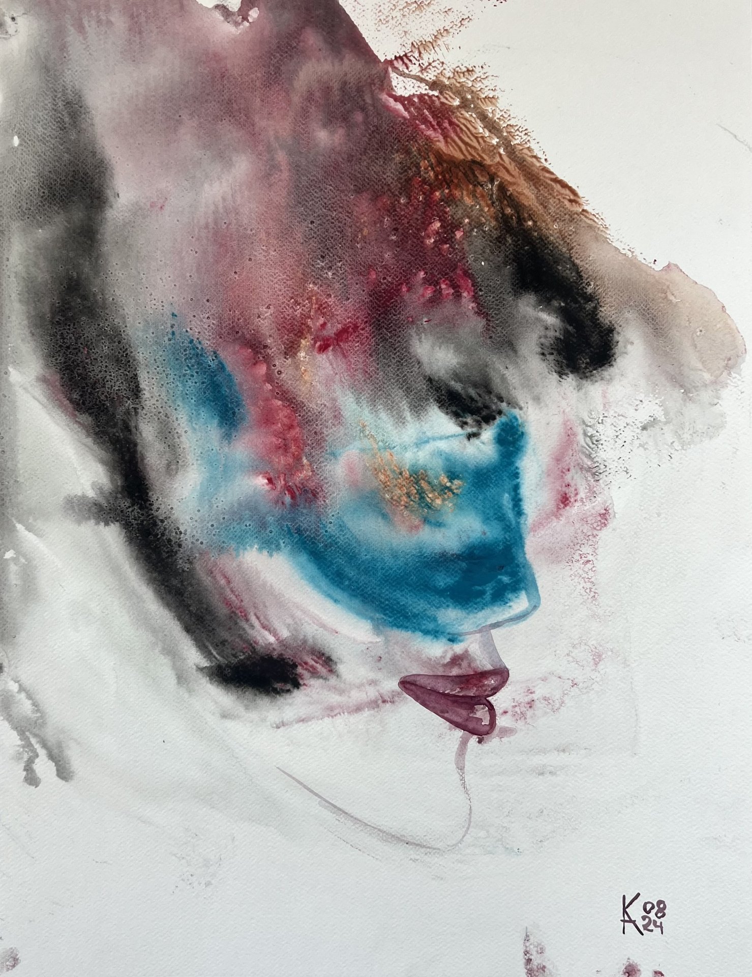 Mysterious Stranger Painting by Katerina Anchugova