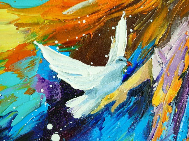 Angel of Peace Painting by Olha Darchuk - Jose Art Gallery