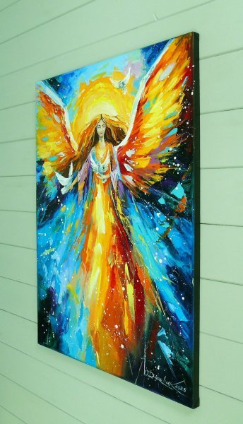 Angel of Peace Painting by Olha Darchuk - Jose Art Gallery