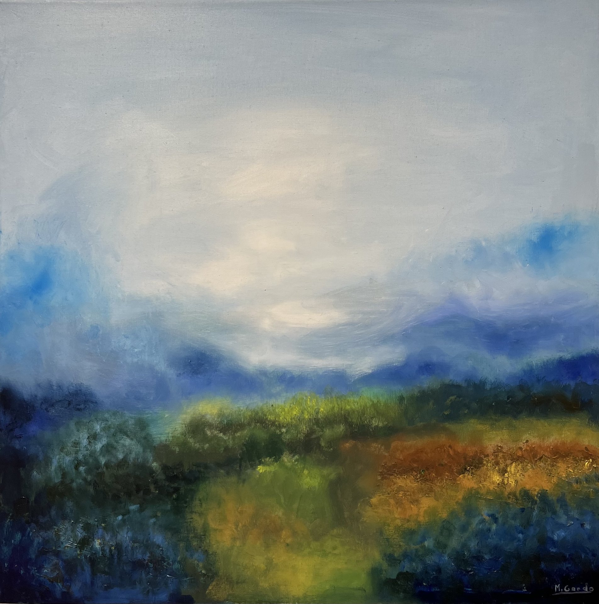 Eternal Landscape: Heaven and Earth Painting by Mercedes Gordo