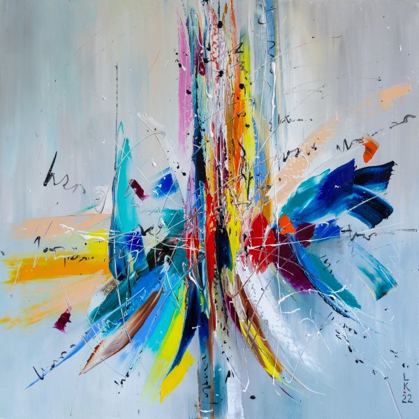 Joyful splash Painting by Liubov Kuptsova - Jose Art Gallery