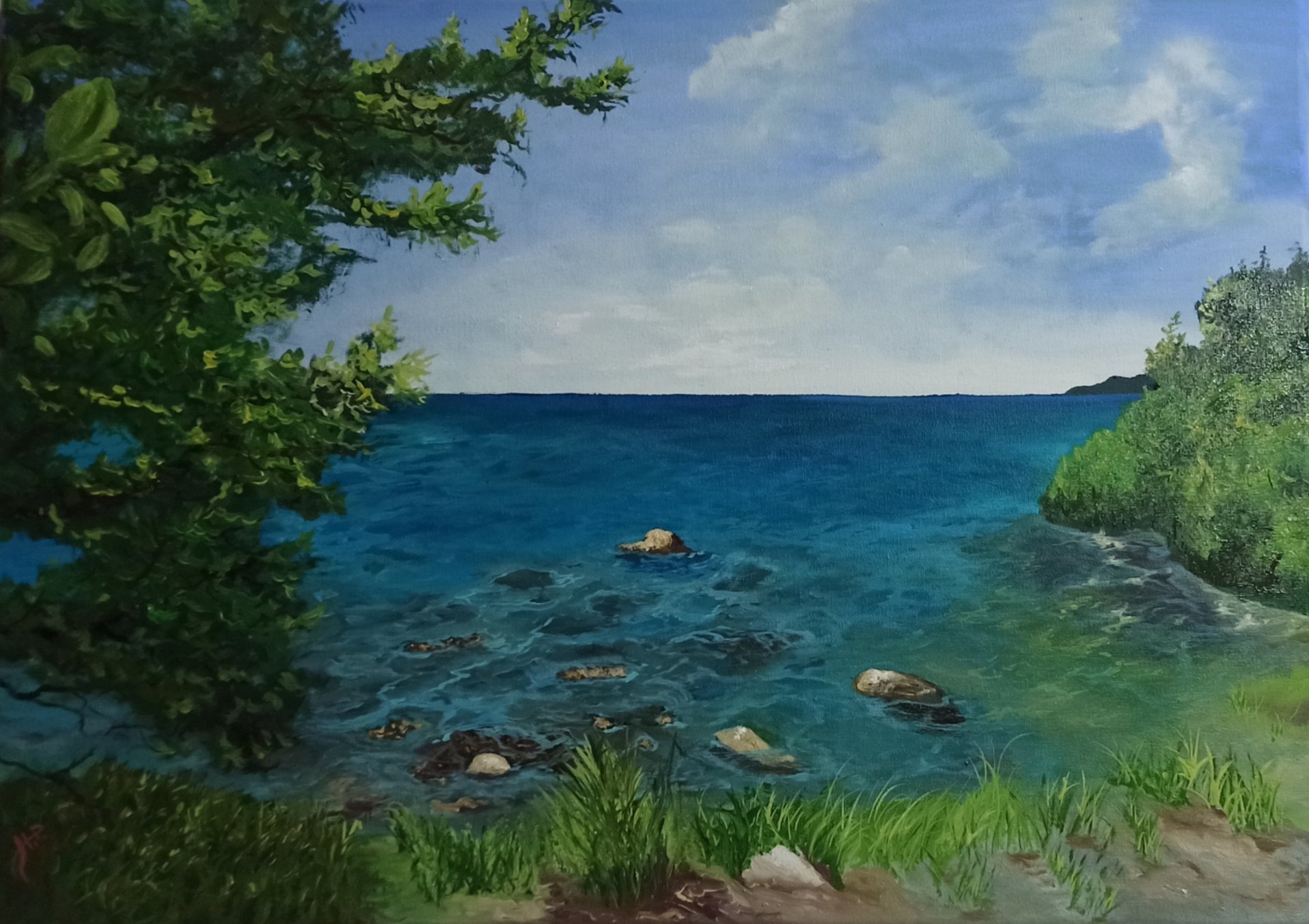Lake Painting by Nataliya Rudenko - Jose Art Gallery