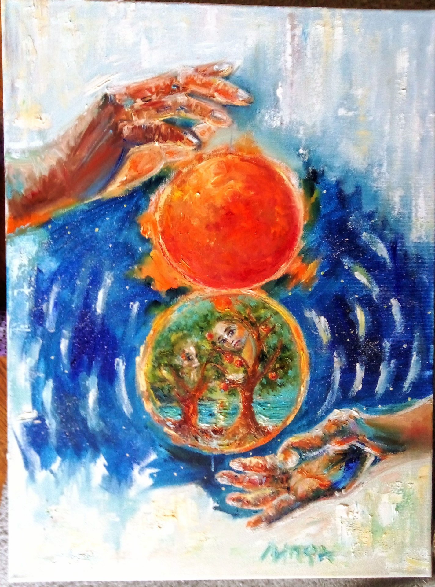 Birth for Gaia Painting by Irina Dashkina - Jose Art Gallery
