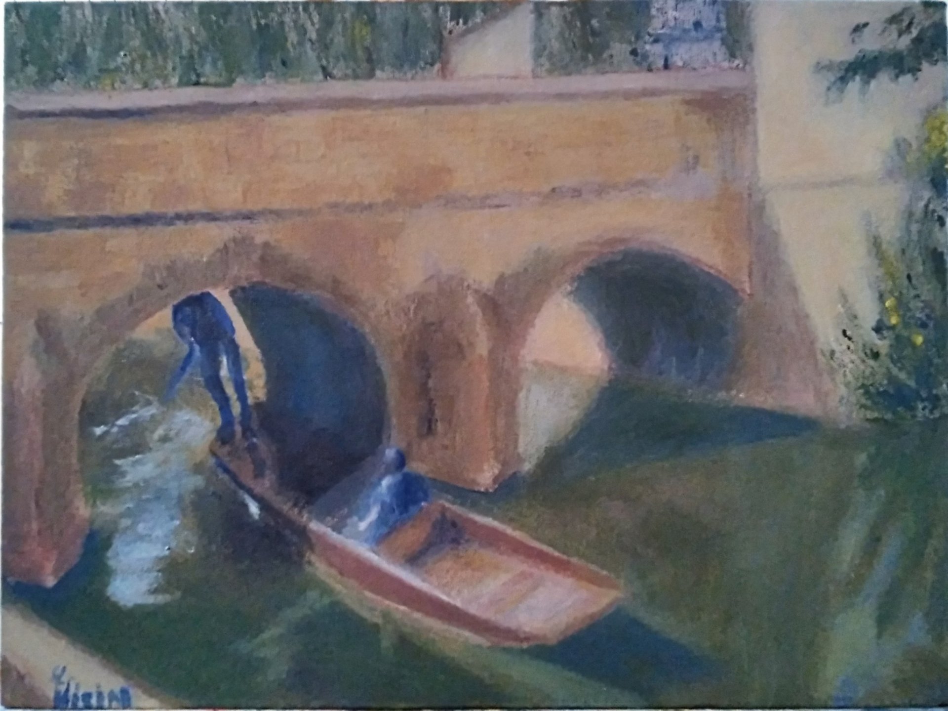 An English Canal Painting by Chadi Njeim - Jose Art Gallery