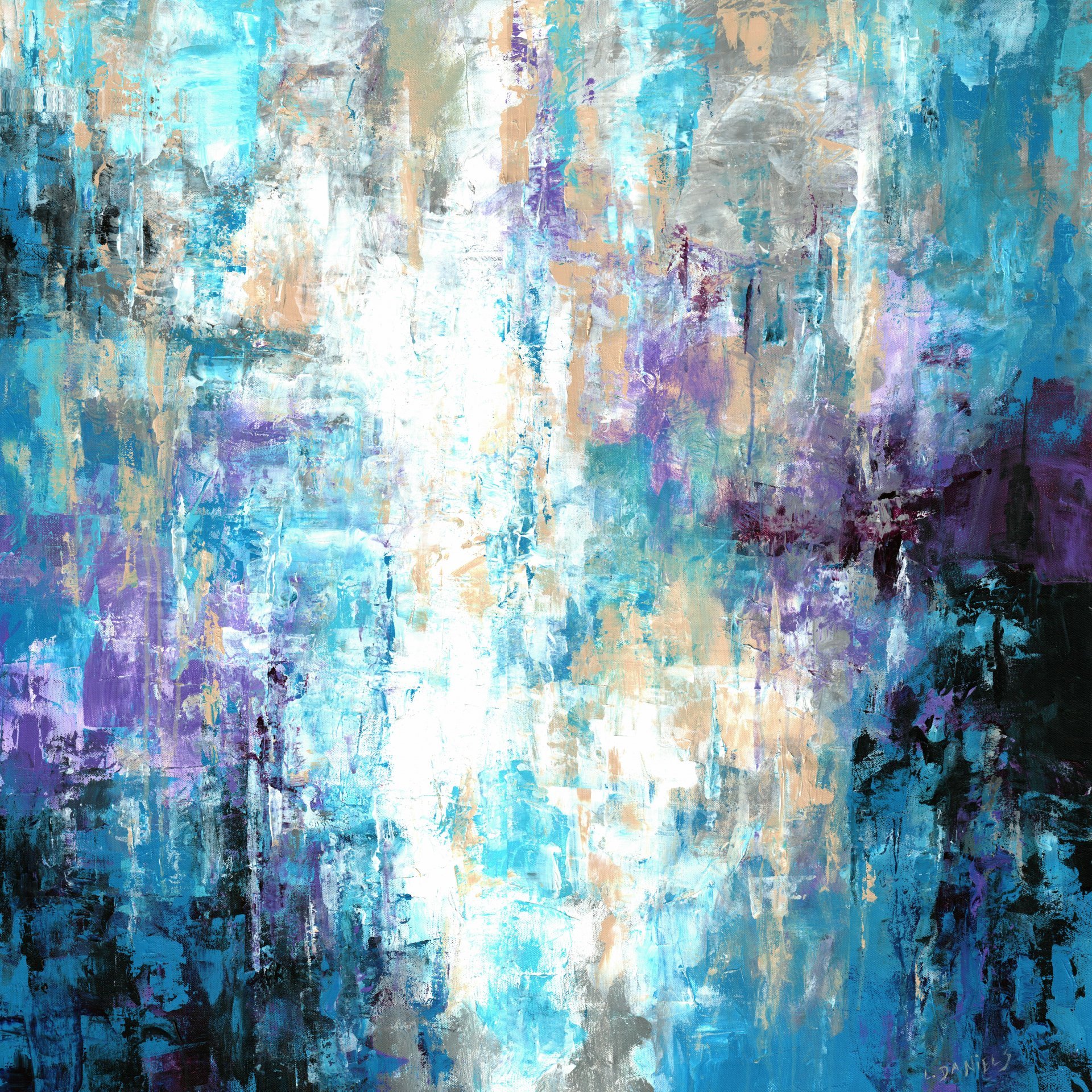 Liquid Crystal Painting by Lisa Daniels - Jose Art Gallery