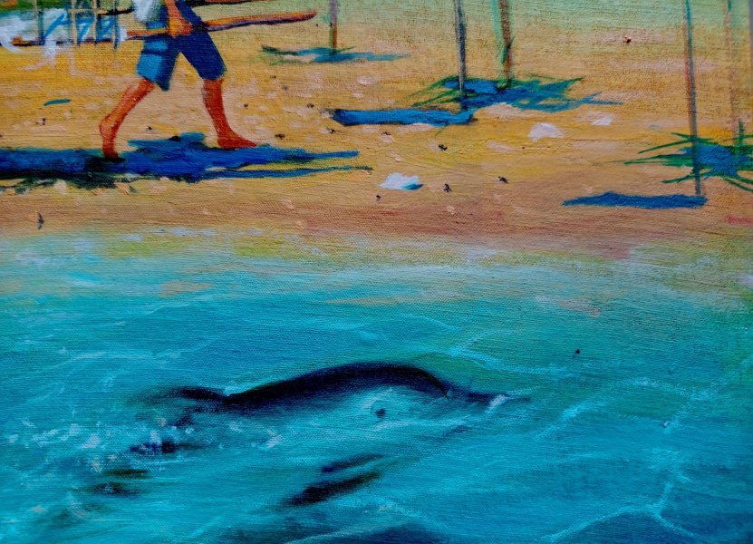 Golden fish holiday. Drawing - Serhiy Roy - Jose Art Gallery