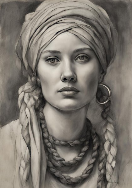 The Attractiveness and Charm of Gypsy Women Digital Art - Krzysztof Lis