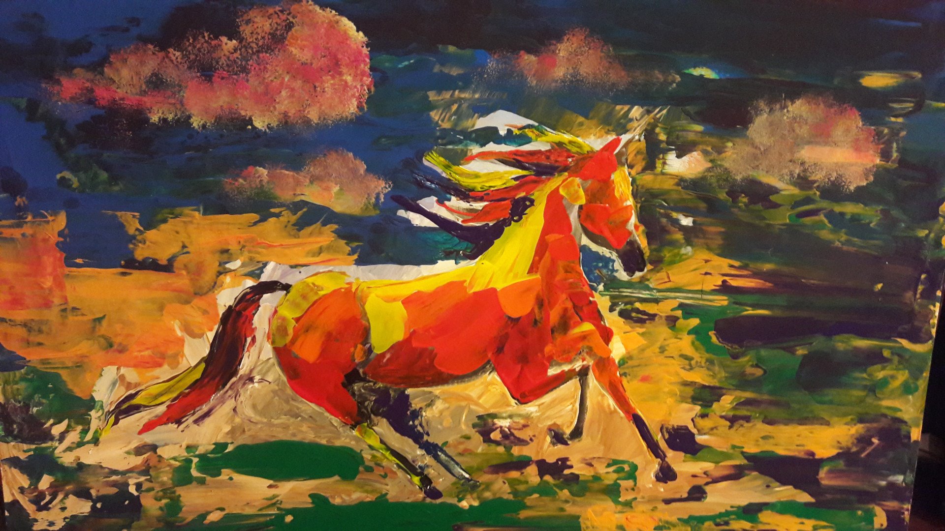 Running around Painting by Airem Art - Jose Art Gallery