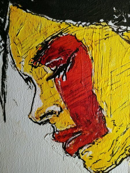 Red Silence Painting by Alexander Aksyonov