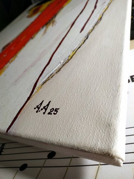 Red Silence Painting by Alexander Aksyonov