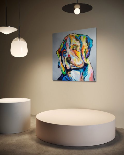 Dog philosopher Digital Art - Liubov Kuptsova