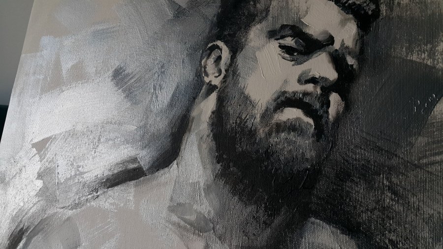 Steely Determination Painting by Viktoria Lapteva