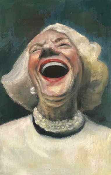 Laughing woman Painting by Lady Stardust - Jose Art Gallery