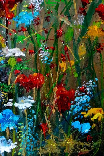 Garden of Eden: Vibrant Floral Dream Drawing - Serhiy Roy