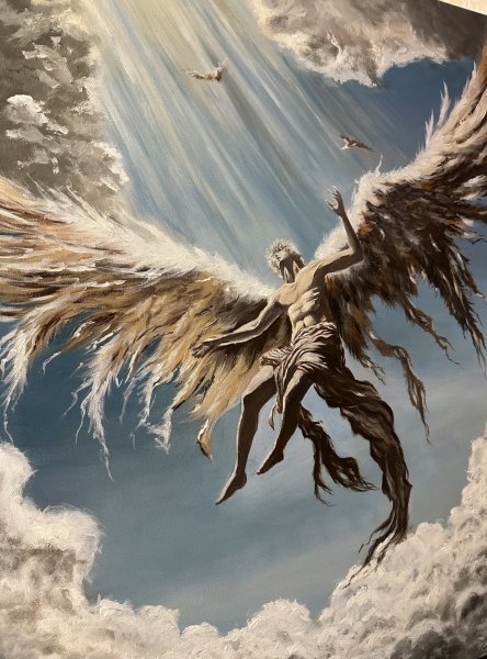 The Fall of Icarus Painting by Zemfir - Jose Art Gallery