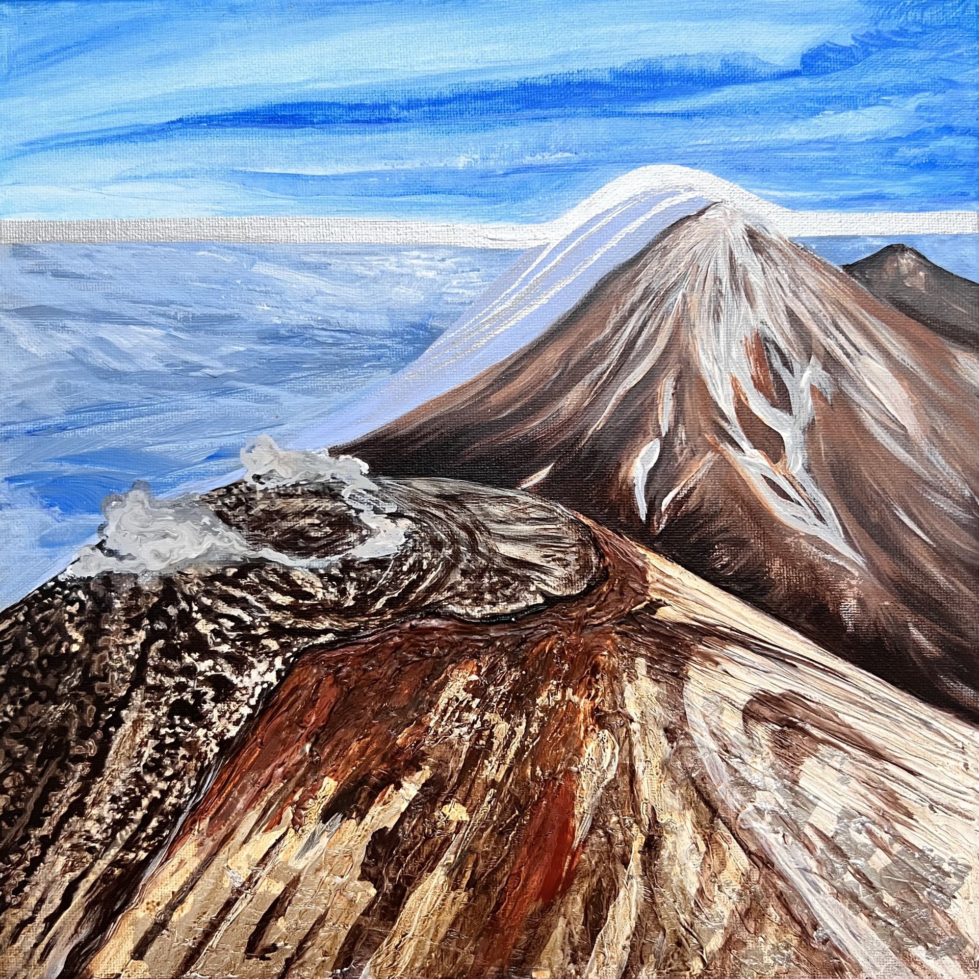 Avachinskaya Sopka (Kamchatka) Painting by Olga Serebryanskaya
