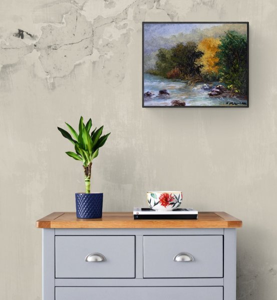 River Bank Painting by Mher Gevorgyan - Jose Art Gallery