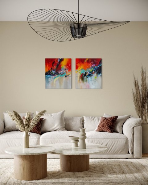 Spirit of freedom (diptych) Painting by Liubov Kuptsova