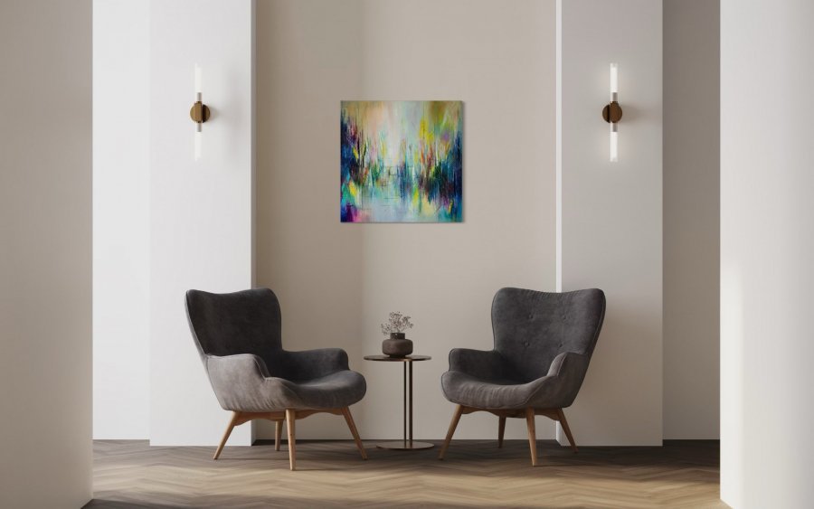 Mirage City Lively Abstract 2022 Digital Art - Liubov Kuptsova