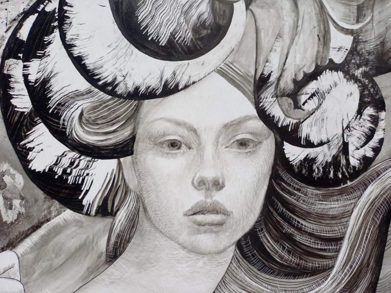 Melody of the ocean soul Drawing - Lana Korolievskaia