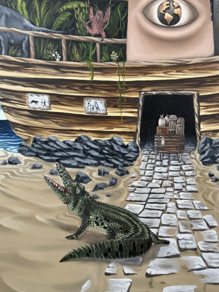 World ship Drawing - Beklan Kizilcay - Jose Art Gallery