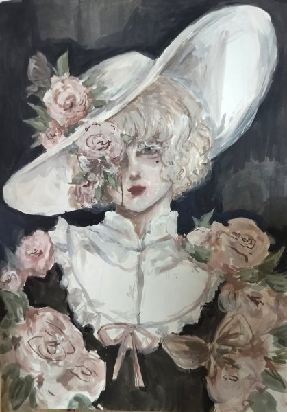 Rose Painting by Eva - Jose Art Gallery